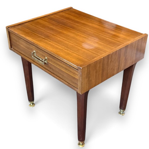 G Plan Gold Mid Century Modern Teak Side Table With Drawer Vintage Mcm ...