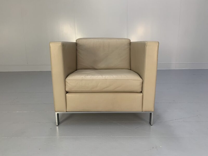 Walter Knoll “Foster 500.10” Armchair – In Ivory Leather | Walter Knoll ...