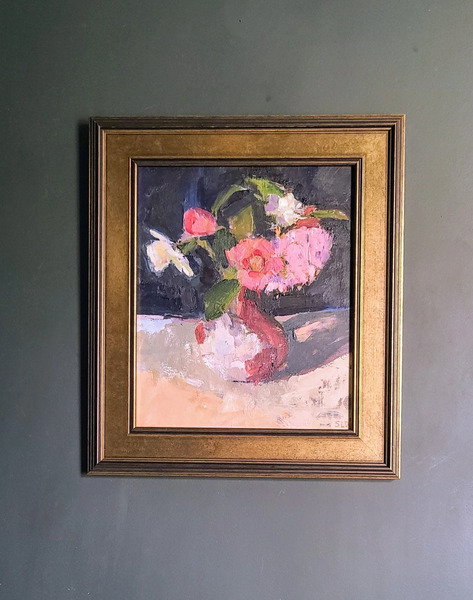 Original Framed Contemporary Impressionist Floral Still Life Spring ...