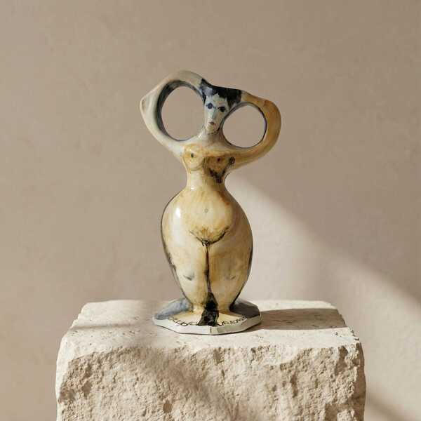 Biomorphic Ceramic Sculpture Vase Woman Modern Style Europe 20th ...