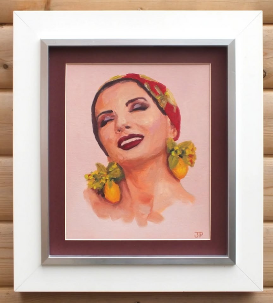 Young Woman Portrait Oil Painting Signed Framed Original | Vinterior