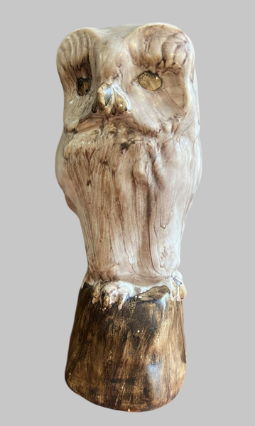 Large Hand Modelled David Sharp Owl Sculpture (Rye Pottery), C.1970s ...