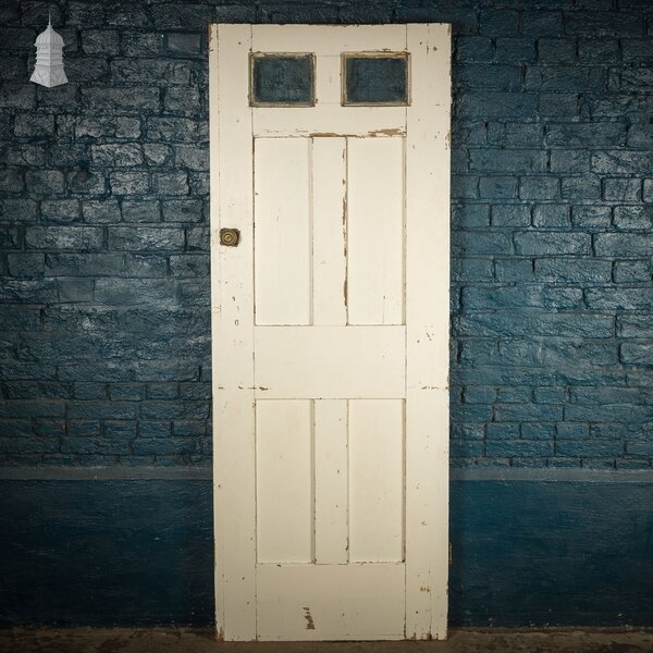 6 Panel Door With 2 Glazed Panels | Vinterior