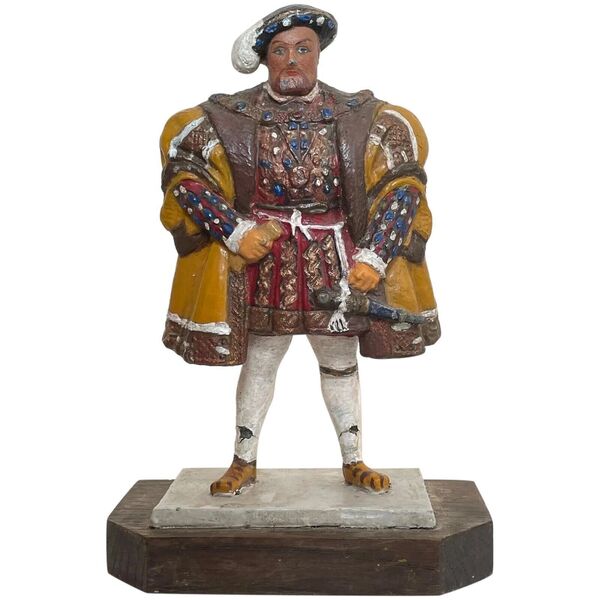 Historic Hand Painted Lead Figure Of Tudor English King Henry VIII ...