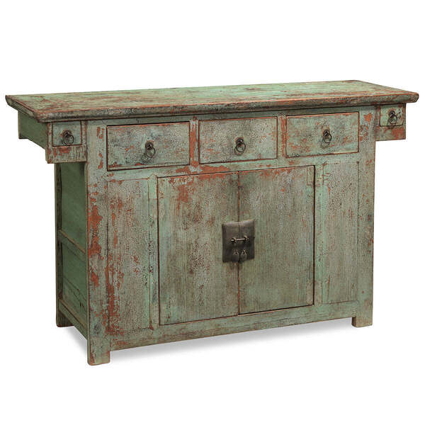 Distressed Pale Blue Sideboard | Vinterior