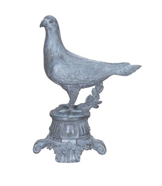 Late 19th Century French Decorative Metal Pigeon | Vinterior