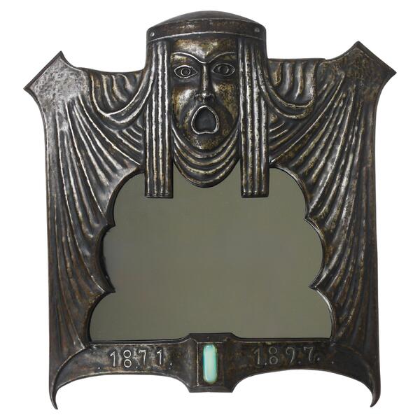 Vienna Secession Art Nouveau Gustav Klimt Attr „Tragedy“ Theater Wall ...