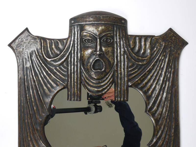 Vienna Secession Art Nouveau Gustav Klimt Attr „Tragedy“ Theater Wall ...