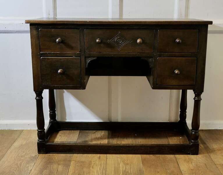 Victorian Oak Writing Table, 1800s | Vinterior