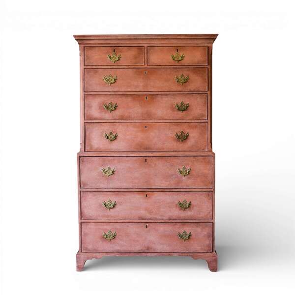 18th Century Georgian Period George III Painted Mahogany Chest On Chest ...