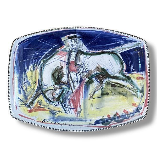 An Early David Sharp Bespoke Piece For The Rye Pottery Of A Dish ...