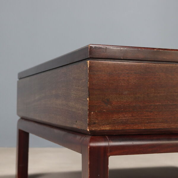 Vintage Coffee Table Exotic Wood Veneer Design Italy 1970s | Vinterior