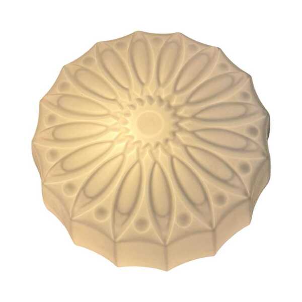 Art Deco (Style) Ceiling Mounted Lamp With Opaline Glass Czechoslovakia ...