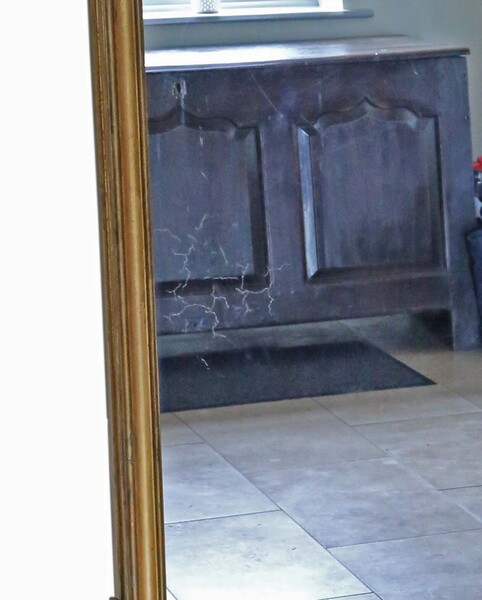 Antique Very Large 19th Century Gilt Floor Overmantle Wall Mirror High ...