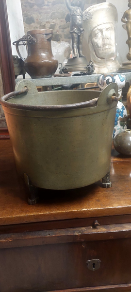 Antique 19th Century Bronze Washing Cauldron Very Heavy | Vinterior