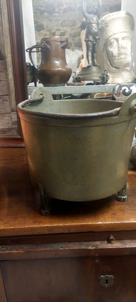 Antique 19th Century Bronze Washing Cauldron Very Heavy | Vinterior