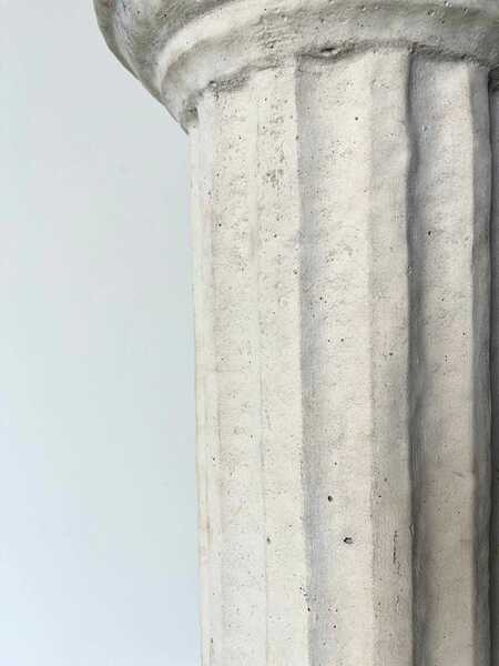 Fluted Cast Plinth In A Neoclassical Column Design For Indoor Or ...