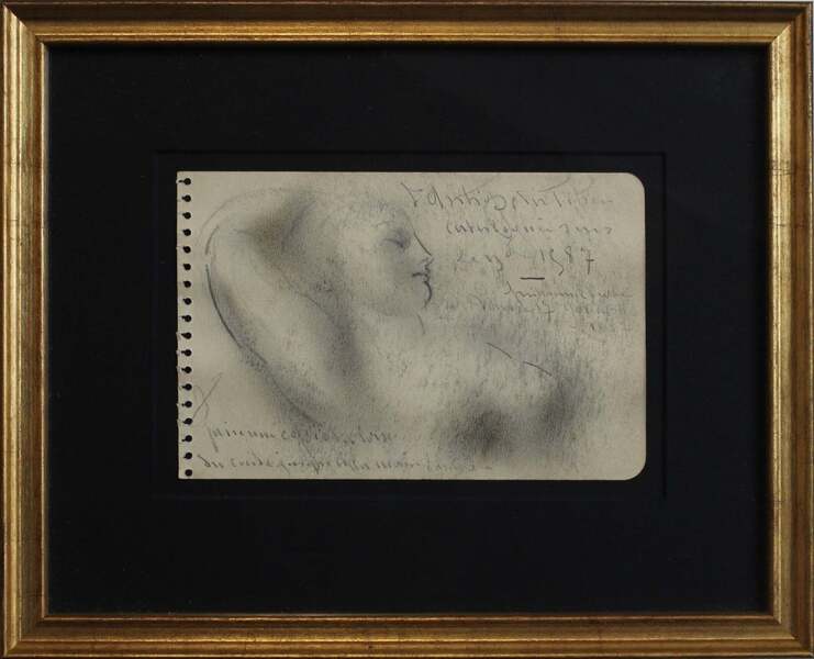 'Sketch Portrait Of A Reclining Woman' By Guillaume Dulac (Circa 1920s ...