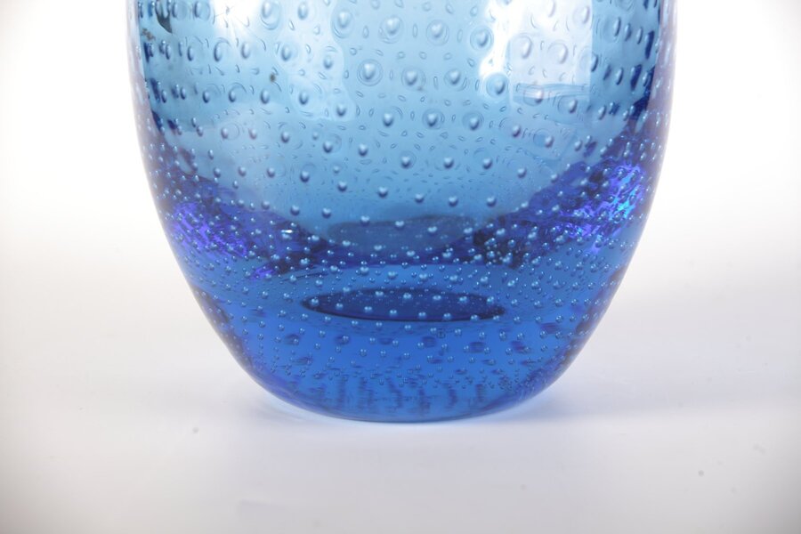 Bubble Glass Vase By Milan Metelak For Sklarny Harrachov, Czech, 1960s ...
