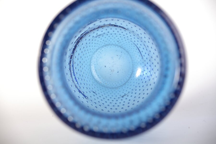 Bubble Glass Vase By Milan Metelak For Sklarny Harrachov, Czech, 1960s ...