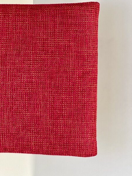 Mid Century Red Fabric Footstool, 1970s | Vinterior