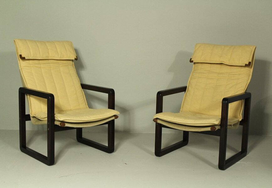 Set Of Armchairs Attributed To Knut & Marianne Hagberg For Ikea, 1980s ...