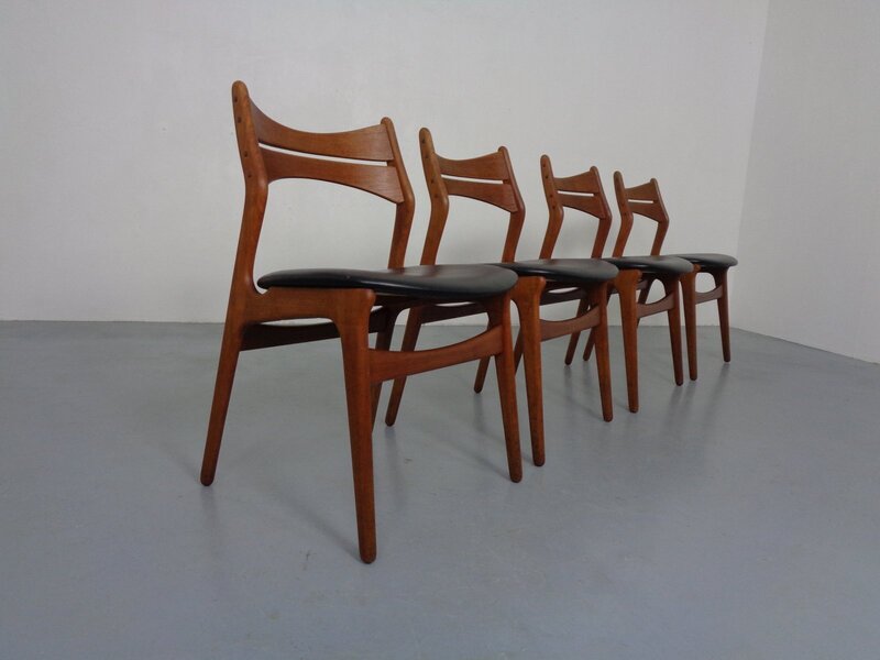 Teak Model 310 Dining Chairs By Erik Buch For Chr. Christensen, Denmark ...