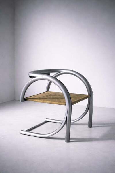 Rare Italian Modernist Prototype Armchair, Ferrotipi Mod, G.Malacrida P ...