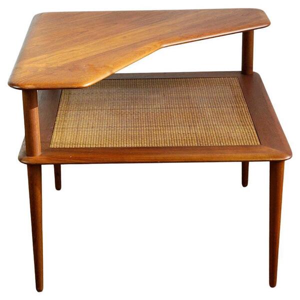 Scandinavian Modern Teak Side Table Minerva By Peter Hvidt For Soborg ...
