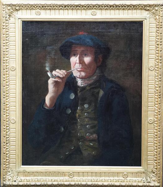 Unknownportrait Of Scottish Gentleman With Clay Pipe 18th Century Art ...