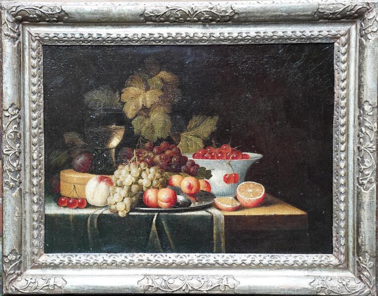 Still Life Of Fruit Dutch 17th Century Art Old Master Still Life Oil ...