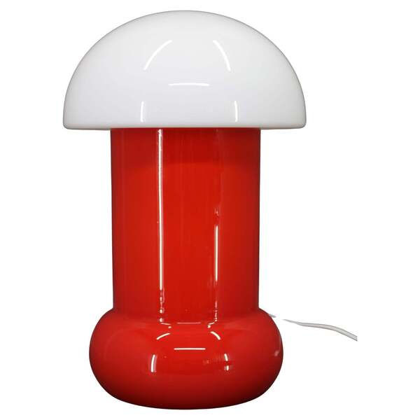 Opaline Glass Mushroom Table Lamp, Space Age, Czechoslovakia, 1970s ...