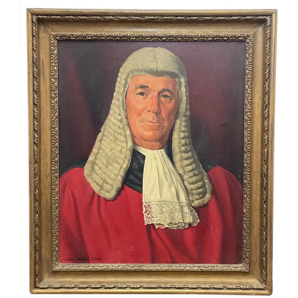 Oil Painting British Portrait Of Judge Paul Storr Court Dress Regalia ...