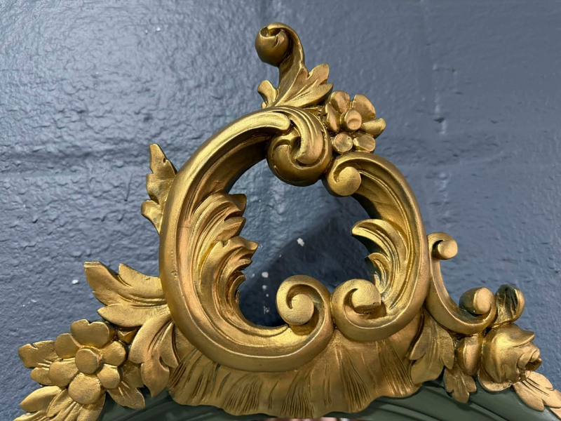 Antique French Louis XV Chest Of Drawers With 3 Way Mirror & Marble Top ...