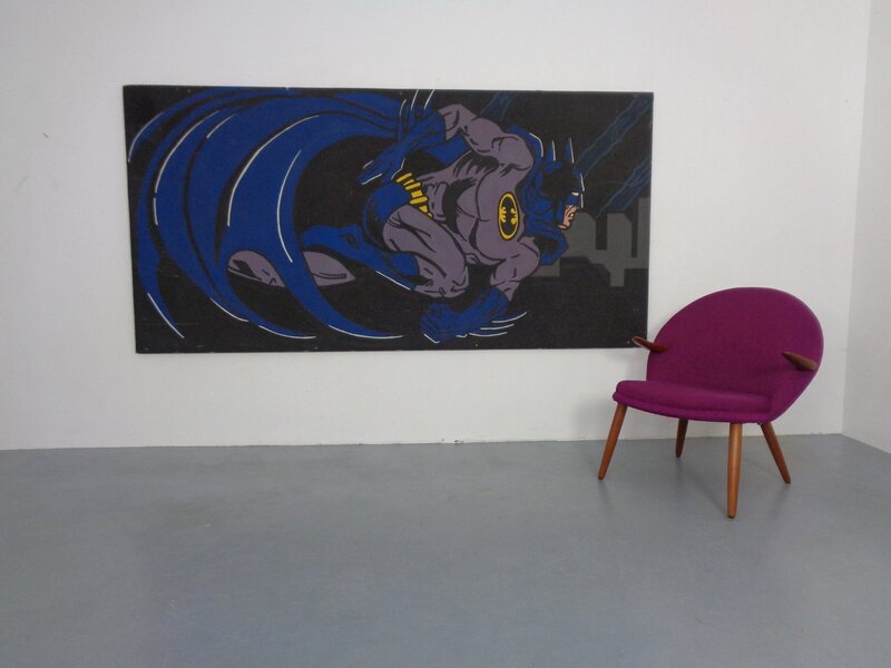 American Artist, Large Batman Street Art Image, Acrylic Painting On ...