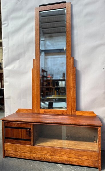 Art Deco Dutch Dressing Table With Mirror, 1930s | Vinterior
