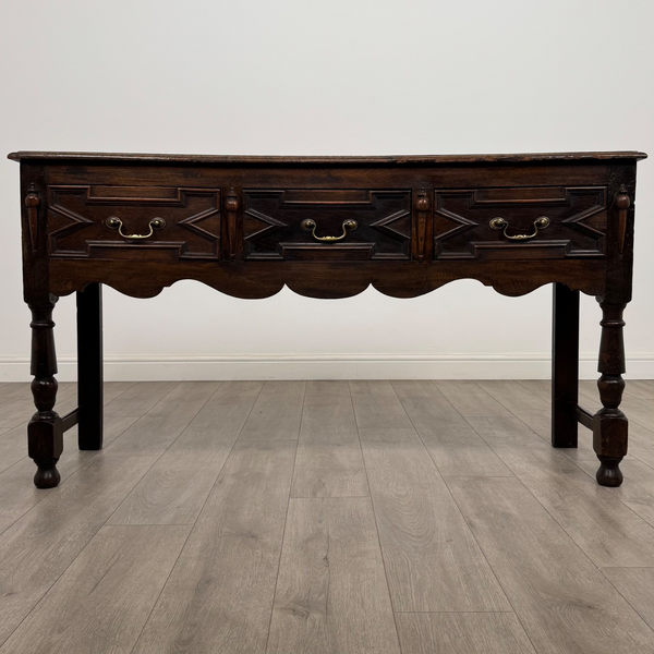 Antique 18th Century Jacobean Style Dresser Base In Oak | Vinterior