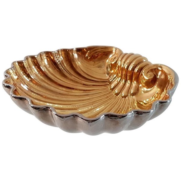 1970s Large San Marco Ceramic Clam Shell Bowl, Italy | Vinterior