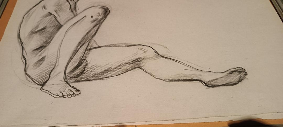 3 20th Century Pencil Drawings On Paper Male Nudes Vinterior