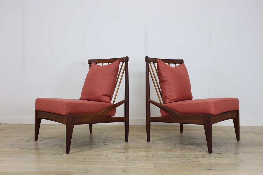 Pair Of 1960’s Greaves & Thomas Villager Armless Chairs | Greaves ...
