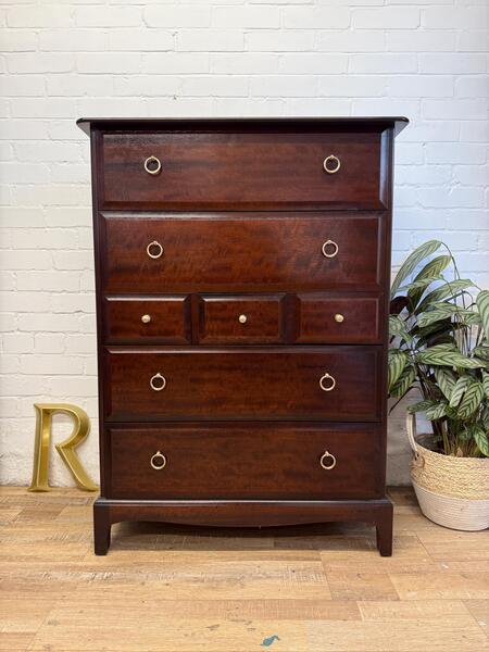Stag Minstrel Tallboy Chest Of Drawers – Original Mahogany | John ...
