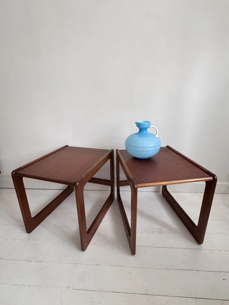 Danish Sleigh Leg Side Tables After Salin Nyborg | Vinterior