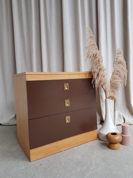 Vtg Mid Century Danish Chest Of Drawers Tallboy Scandi Retro R858 ...
