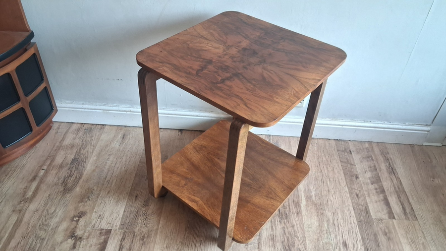 Original 1930's Art Deco Walnut Drinks /Side/Cocktail ....Table | Vinterior