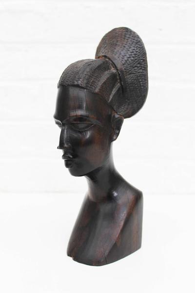 African Carved Wood Africa Tribal Art Decor Woman Statue ebony wood ...