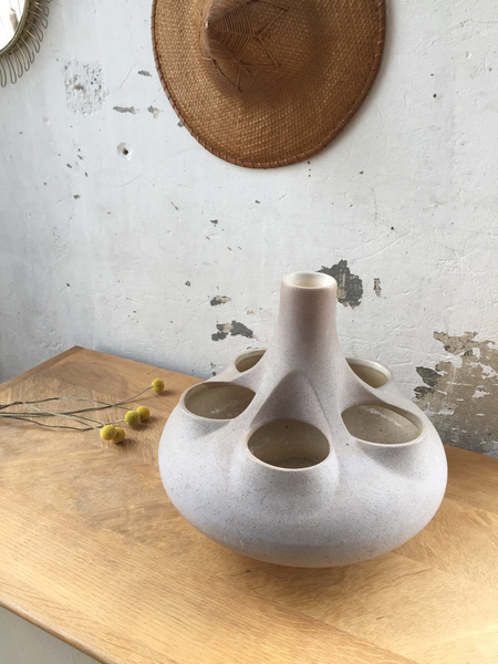 Vintage Accessories | Ceramic Scandinavian Multiple Vase | Vinterior