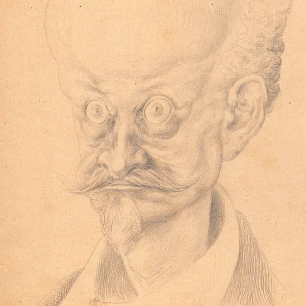 Original Drawing Philipp Scheidemann Caricature In Pencil On Paper ...