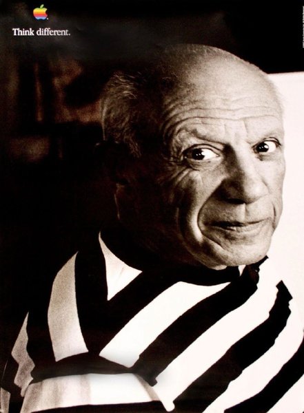 Apple Think Different Pablo Picasso Original Vintage Poster | Pablo ...