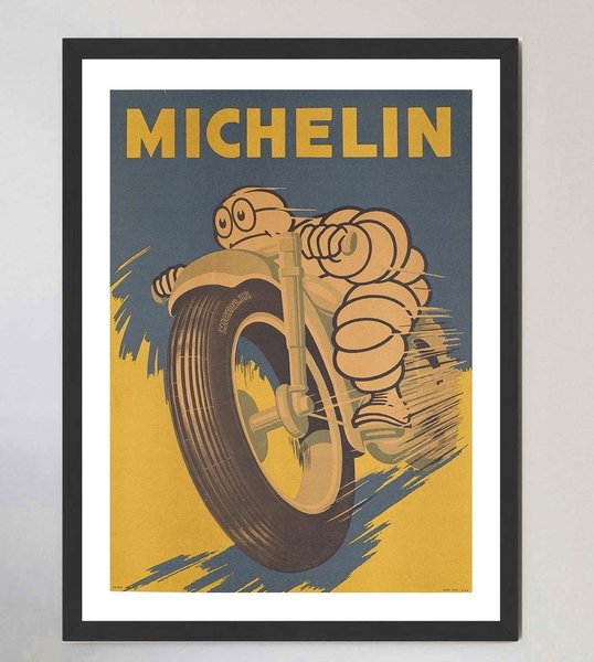 Art | Michelin Motorcycle Original Vintage Poster By Anon | Vinterior