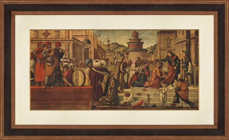 Carpaccio The Baptism of the Selenites Framed Luxury Wall Art Vintage ...